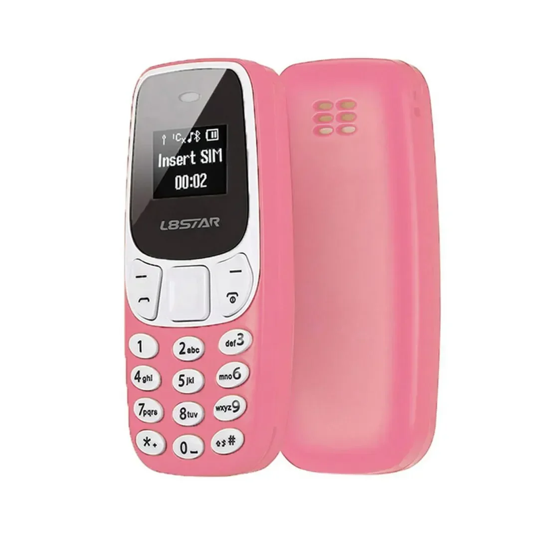 L8STAR BM10 Mini Phone με Ελληνικό Μενού, σε ροζ χρώμα | G for Gadget