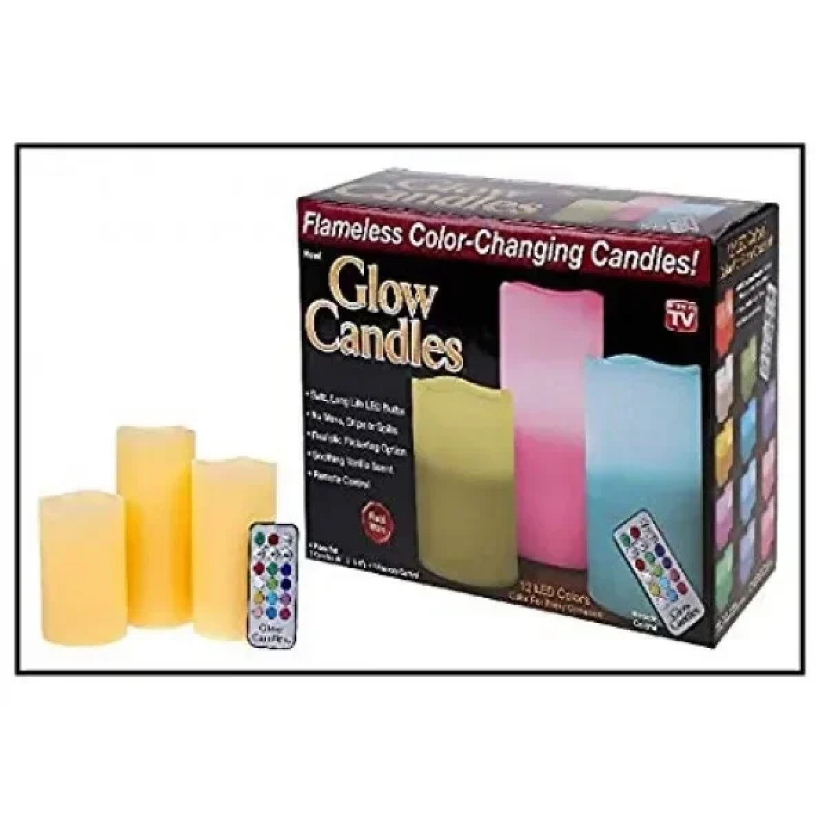 Κερί Glow Candles – Flameless Color-Changing Candles | G for Gadget