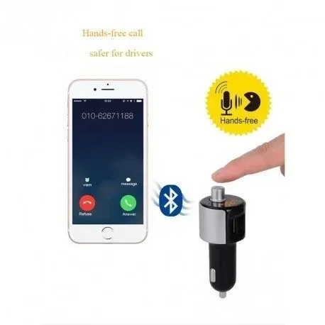 Mini Bluetooth Mp3 Player & Φορτιστής 2 x USB 2A Αυτοκινήτου – Car FM ...