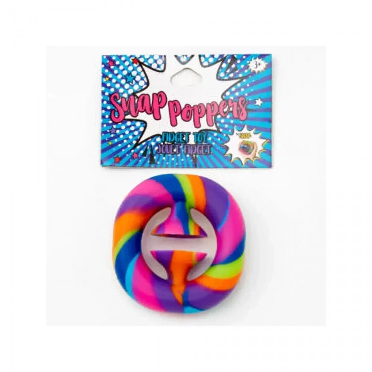 Αντιστρές παιχνίδι Pop Poppers Snap Fidget Toy - Rainbow | G for Gadget
