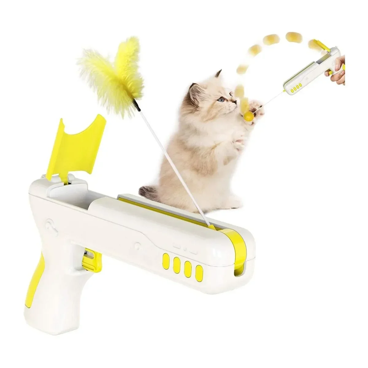 Παιχνίδι γάτας rebound cat κίτρινο | G for Gadget