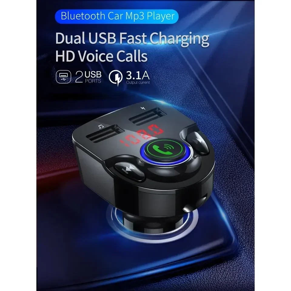 Ασύρματο Bluetooth, MP3, FM Transmitter Αυτοκινήτου 3,1A και Φορτιστής ...