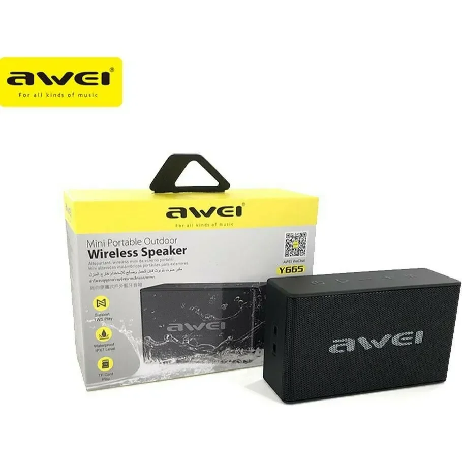 Awei Y665 Ηχείο Bluetooth 5W με 6 ώρες Λειτουργίας Black | G for Gadget