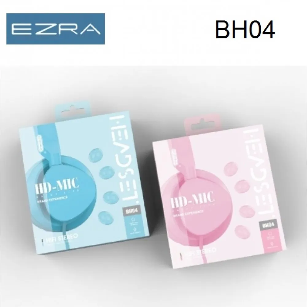EZRA BH04 Ενσύρματα ακουστικά κεφαλής 3,5mm γαλάζιο | G for Gadget