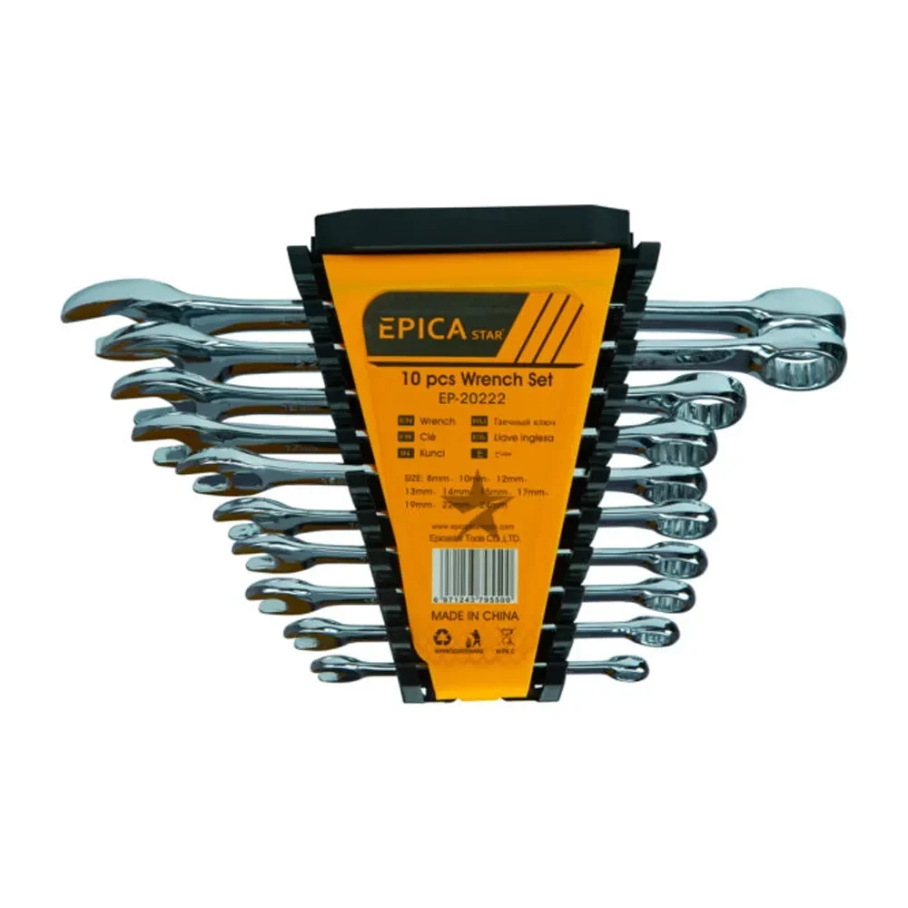 Σετ Γερμανοπολύγωνα Κλειδιά Epica Star EP-20222 – 10 τεμαχίων (8–24mm, εργονομική λαβή) | G for ...