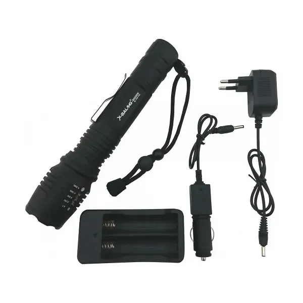 Ισχυρός επαναφορτιζόμενος φακός Rechargeable Flashlight X-Balog P50 | G ...