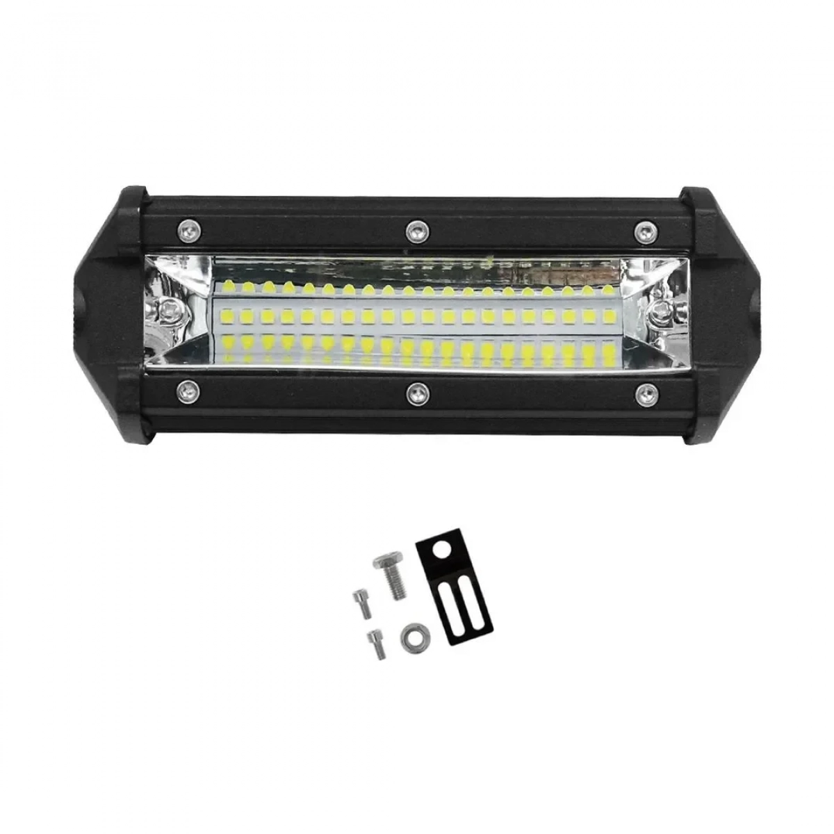 LED Αδιάβροχο Προβολάκι - Μπάρα Αλουμινίου 12V-24V 10cm 72W 20 SMD IP68 ...