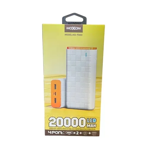 Φορητός φορτιστής Power bank 20000 mAh Moxom MX-PB101 λευκό | G for Gadget