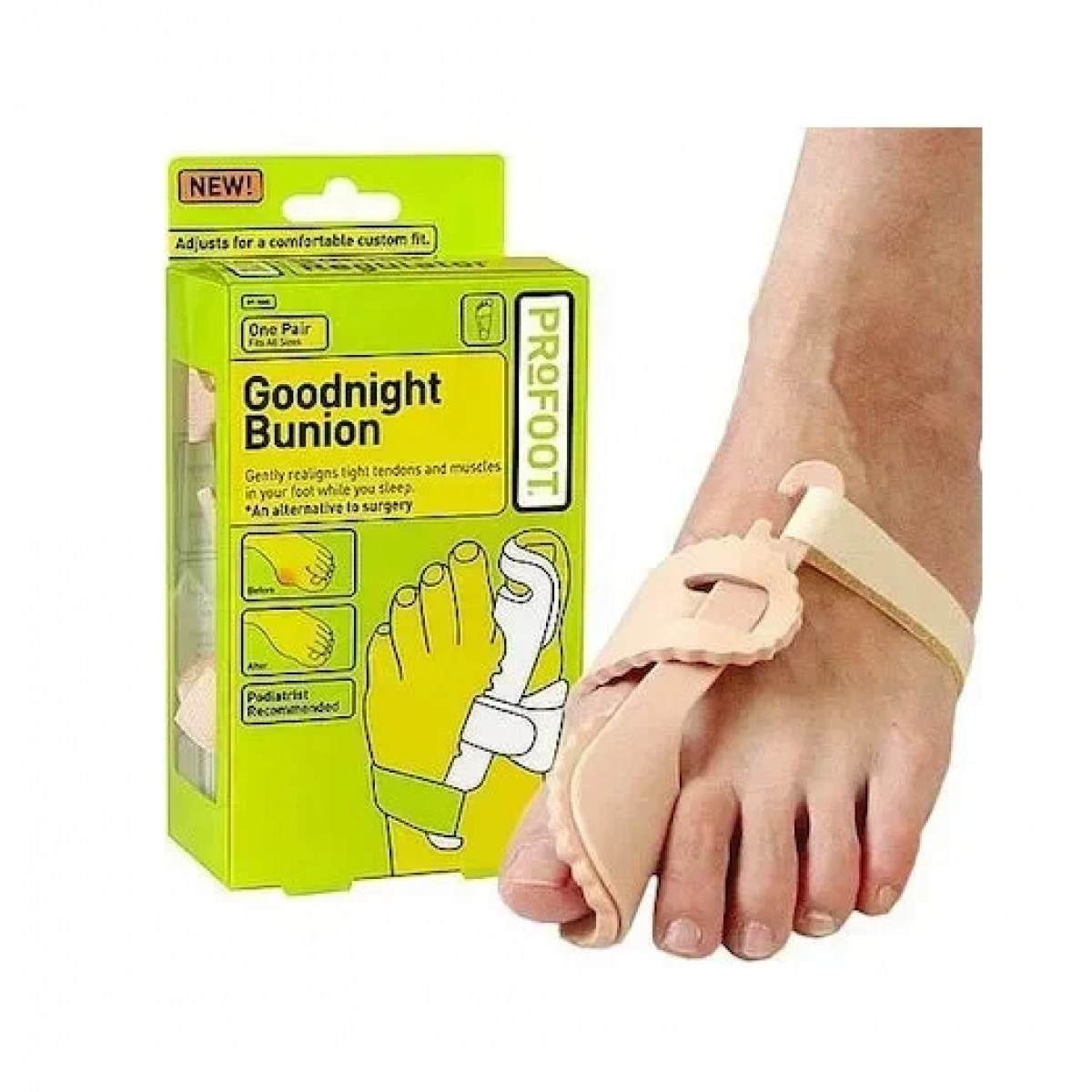 Νάρθηκας μεγάλου δακτύλου Profoot Care Goodnight Bunion | G for Gadget