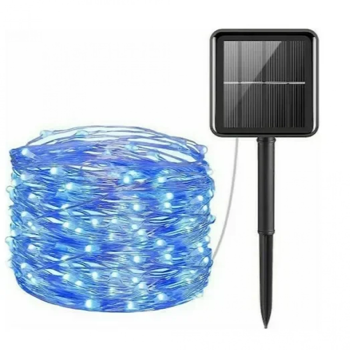 Χριστουγεννιάτικα Ηλιακά Λαμπάκια Μπλε 100 LED 10m | G for Gadget
