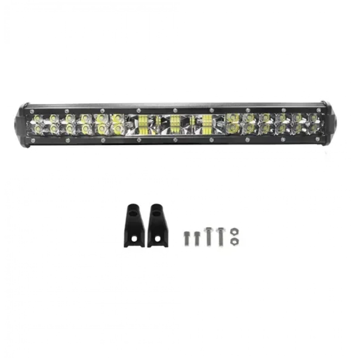 Αδιάβροχη μπάρα αλουμινίου LED 12V-24V 37cm 126W 42 SMD IP68 10080LM ...