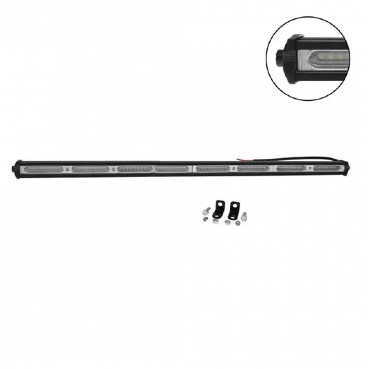 Αδιάβροχη μπάρα αλουμινίου LED Slim 12V-24V 64cm 216W 72 SMD IP68 ...