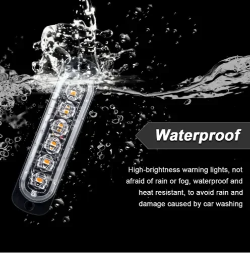 Φανάρι LED μπλε – κόκκινο με 18 λειτουργίες 11cm 12V – 24V 6 SMD 1080LM ...