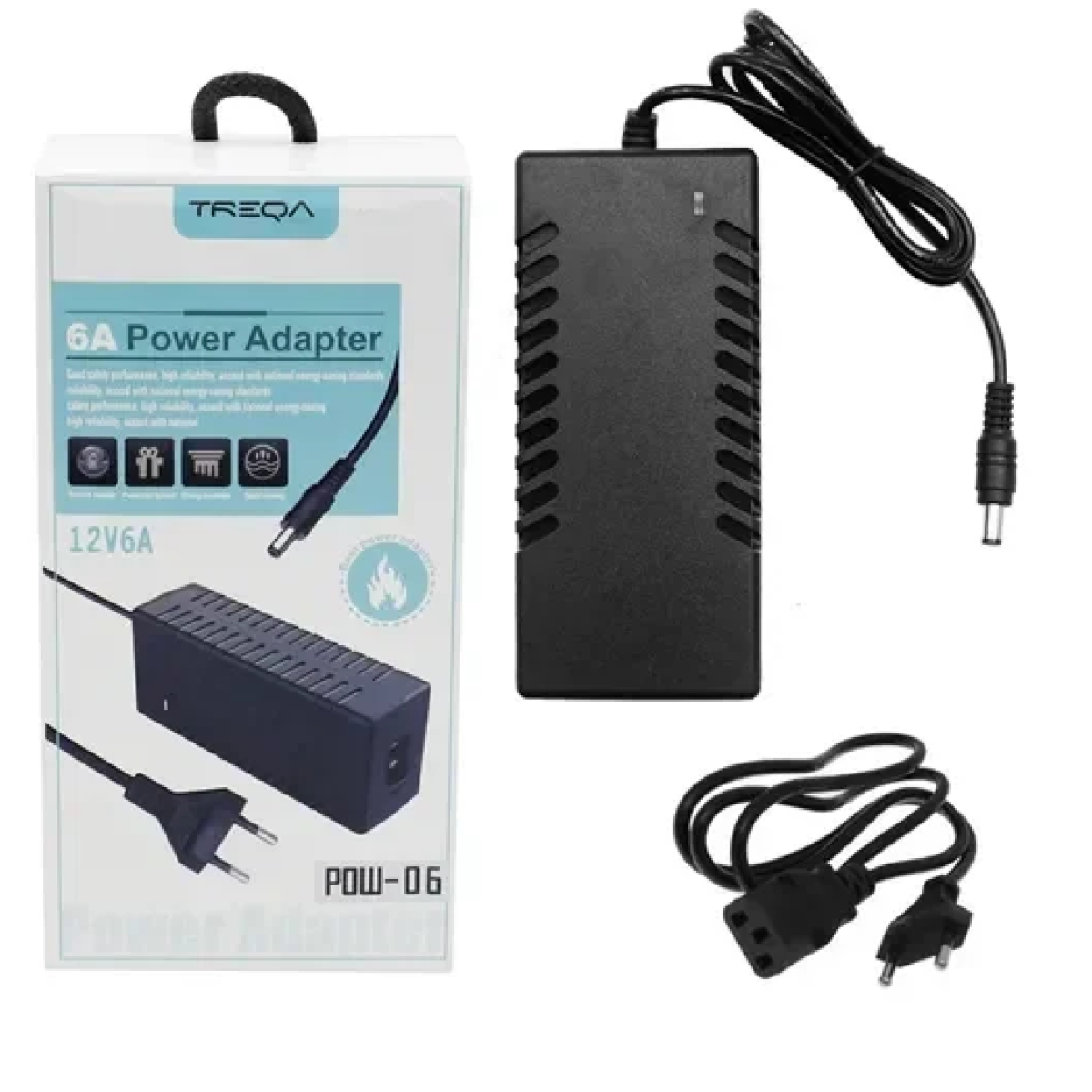 Universal Τροφοδοτικό 220V AC σε DC 12V 6A Treqa POW-06 | G for Gadget
