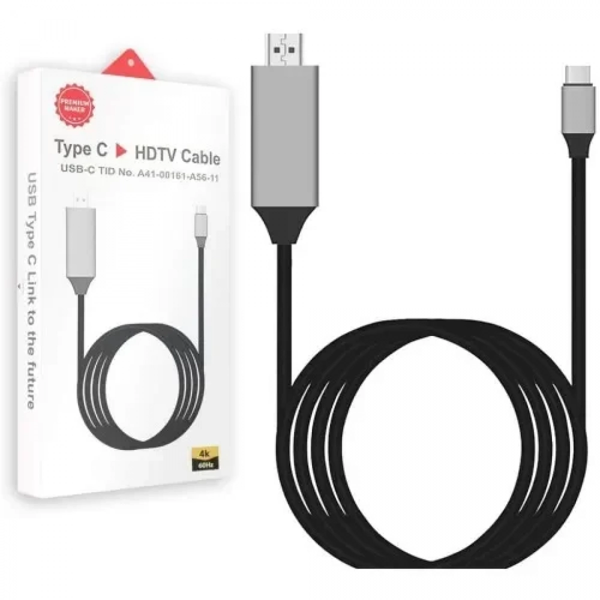 Καλώδιο Type-C Adapter Cable HDTV Adapter Cable 4K - Μαύρο | G for Gadget