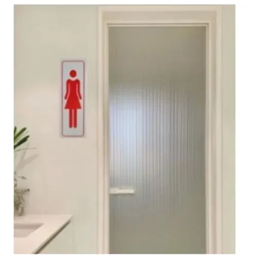 Αυτοκόλλητη Πινακίδα Σήμανσης WC Γυναικών 18×6 cm SDS-13658 | G for Gadget