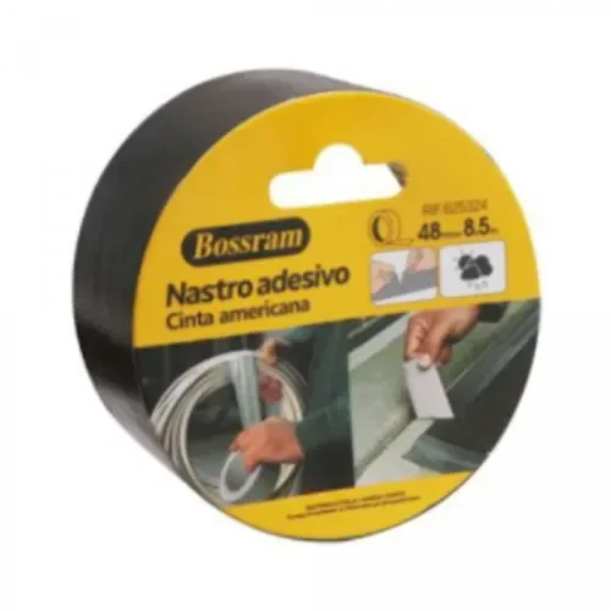 Υφασμάτινη ταινία επισκευών 48mm 8.5m Μαύρη Bossram 625324 | G for Gadget