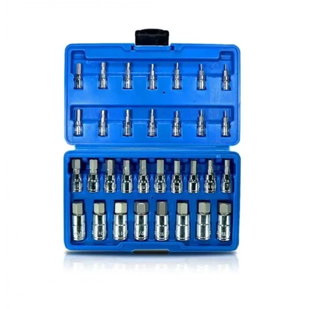 Σετ μύτες & καρυδάκια Allen 1/4" 3/8" 1/2" 32 τεμάχια με θήκη μεταφοράς ...