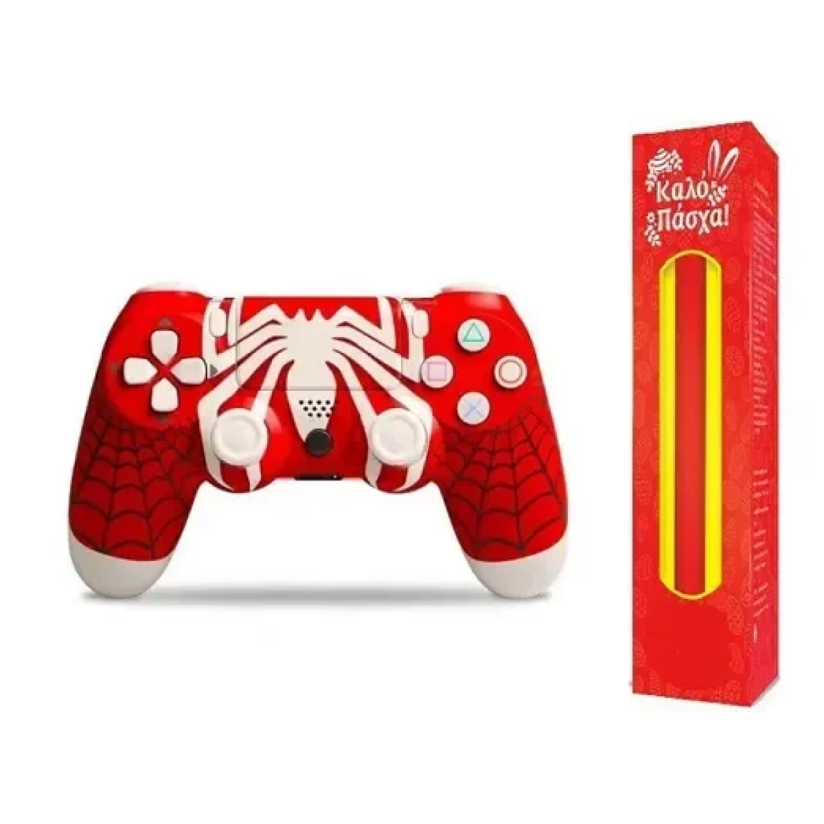 Doubleshock Spiderman Ασύρματο Gamepad για PS4 και ΔΩΡΟ η λαμπάδα | G ...