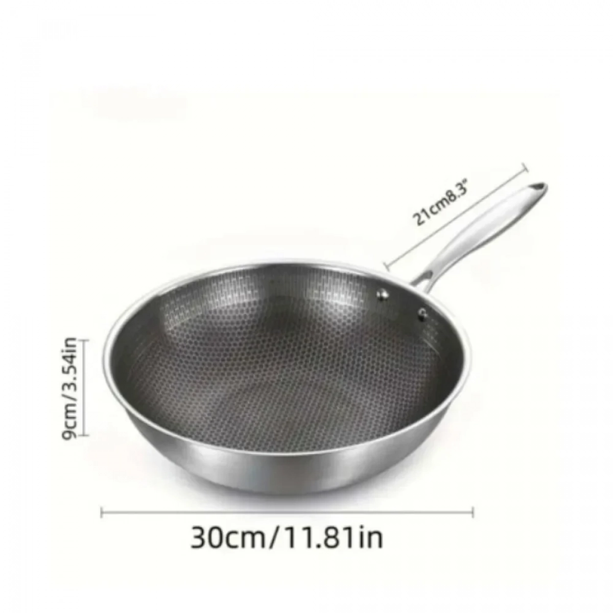 Αντικολλητικό Τηγάνι Inox 30cm | G for Gadget