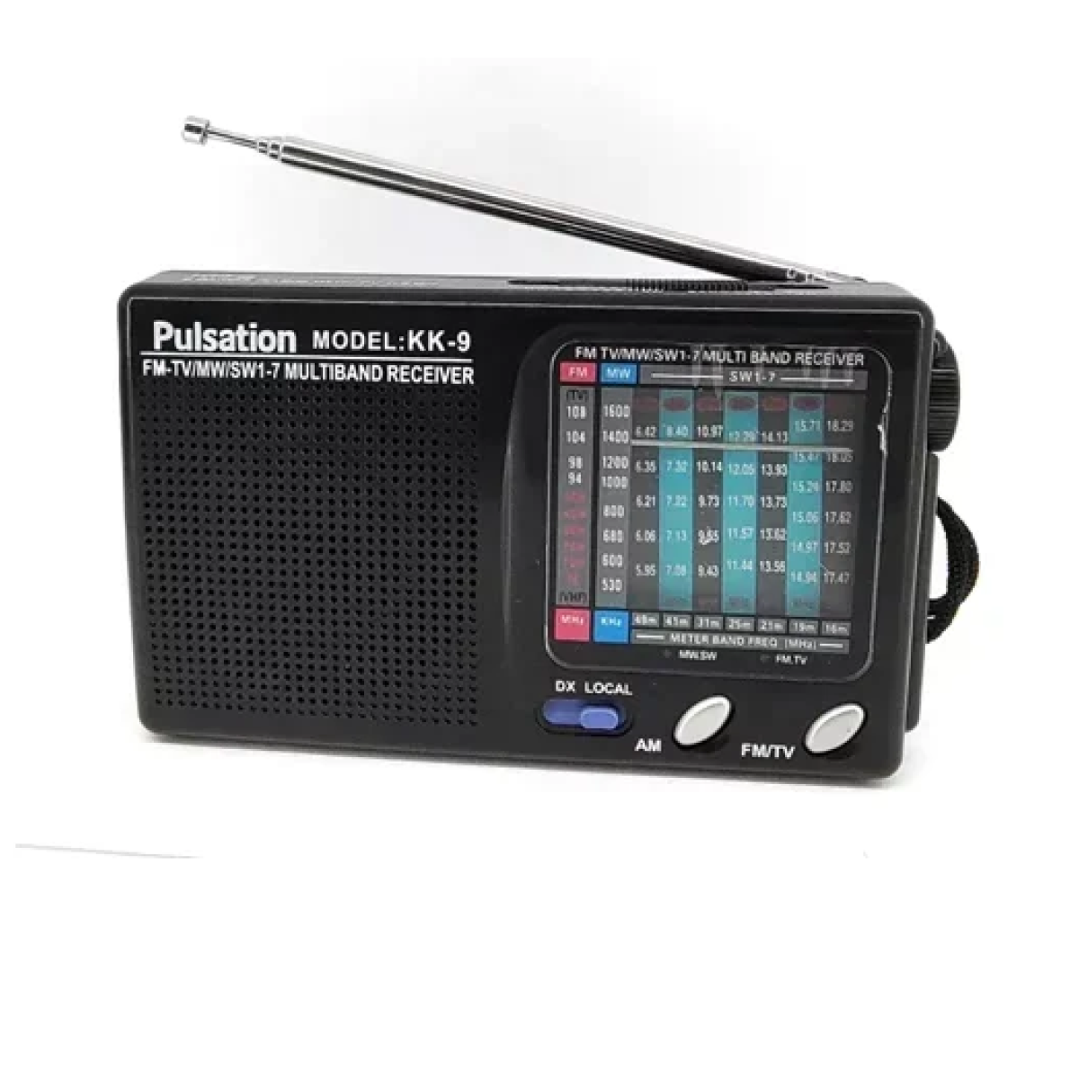 Φορητό ραδιόφωνο τσέπης FM/AM/SW/TV Pulsation KK-9 μαύρο | G for Gadget