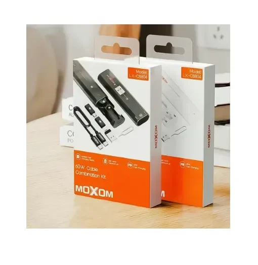 Κιτ συνδυασμού καλωδίων 60W Cable Combination Kit Moxom MX-CB804 μαύρο ...