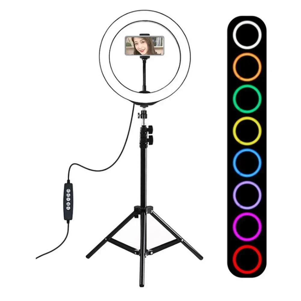 Φωτιστικό Ring Light LED 26cm με Τρίποδο Δαπέδου 1.1μ και Βάση για ...