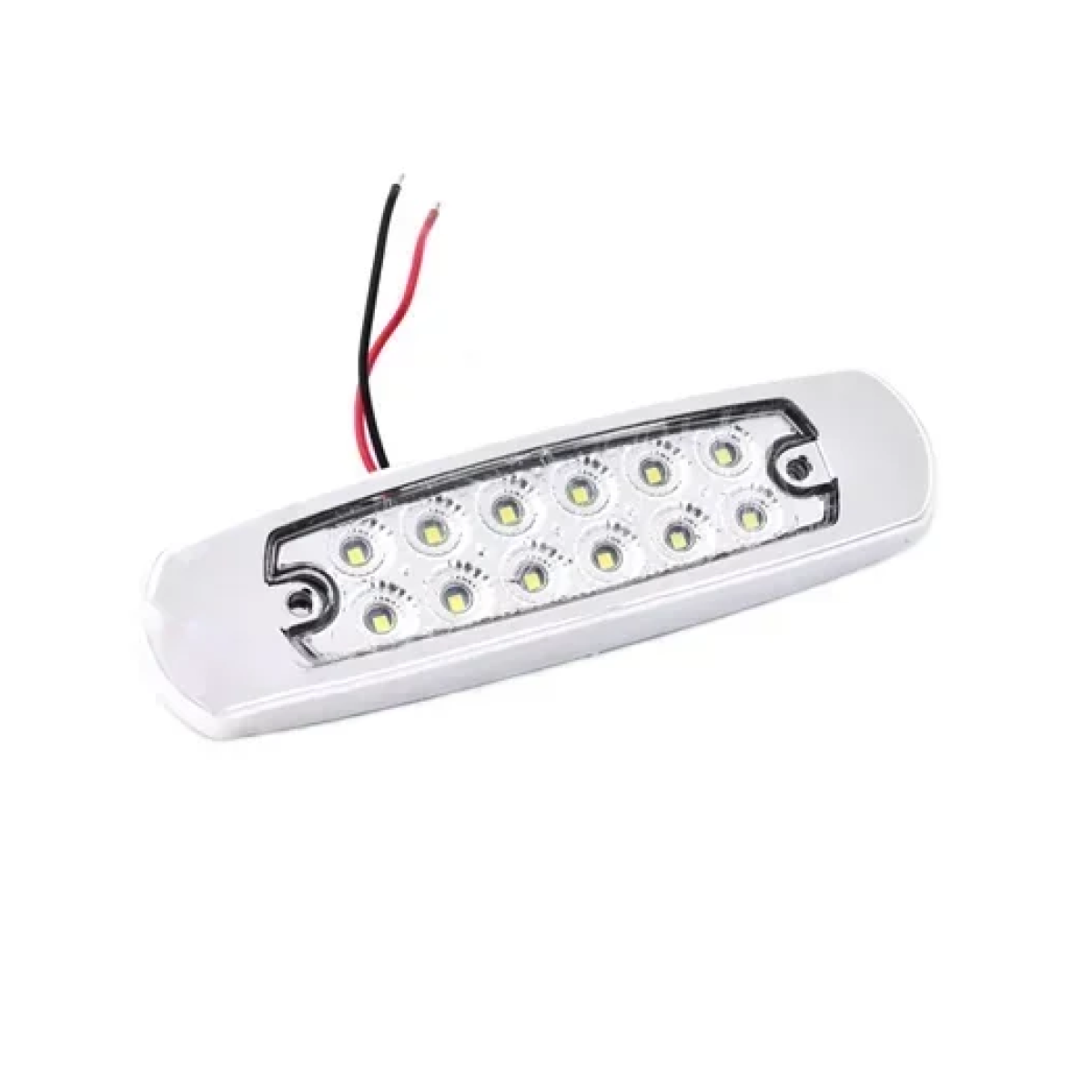 LED (12) όγκου 16cm 12V με λευκό φωτισμό OEM – ασημί | G for Gadget