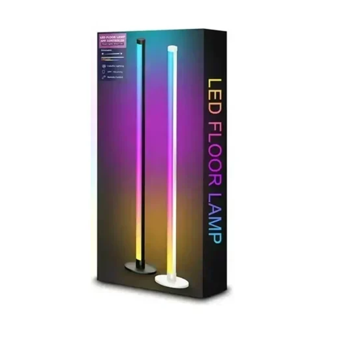 Έξυπνο φωτιστικό δαπέδου LED RGB με τηλεχειριστήριο LD022 - λευκό | G ...