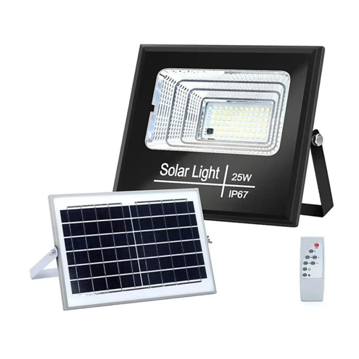 Aigostar - LED Dimmable ηλιακός προβολέας LED/25W/3,2V IP67 με ...
