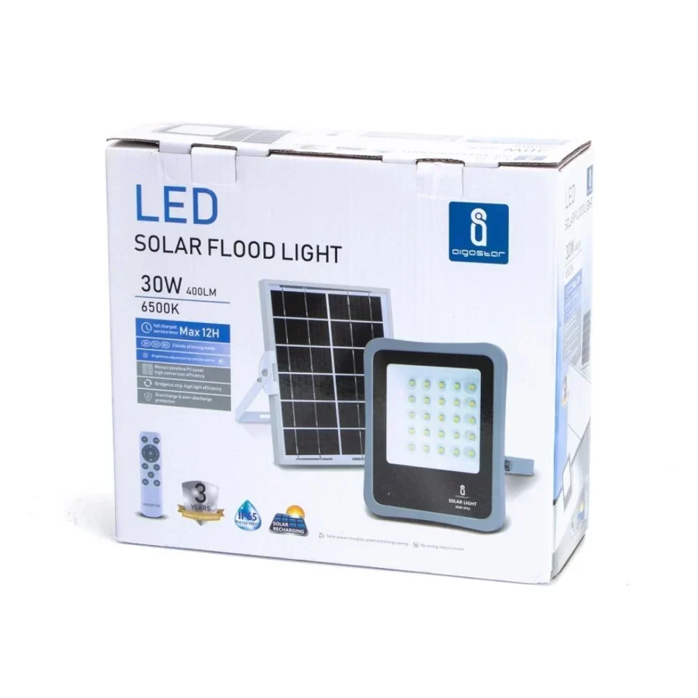 Aigostar - LED Dimmable ηλιακός προβολέας LED/30W/3,2V IP65 με ...