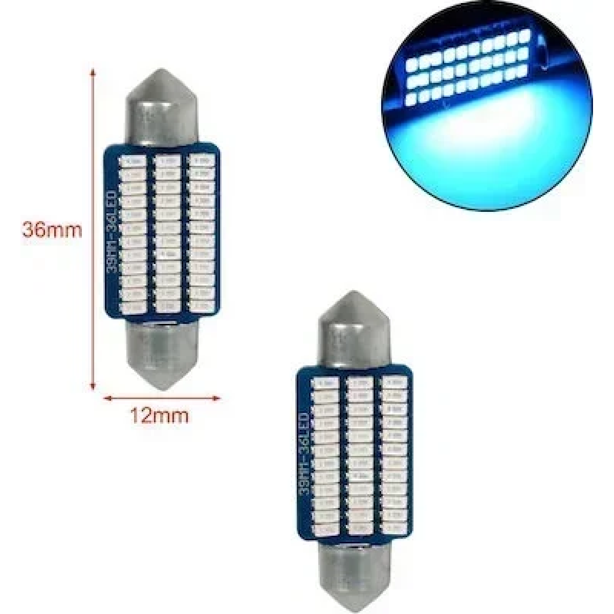 Λάμπες Αυτοκινήτου Canbus LED Μπλε 1.8W 2τμχ 2000450 | G for Gadget