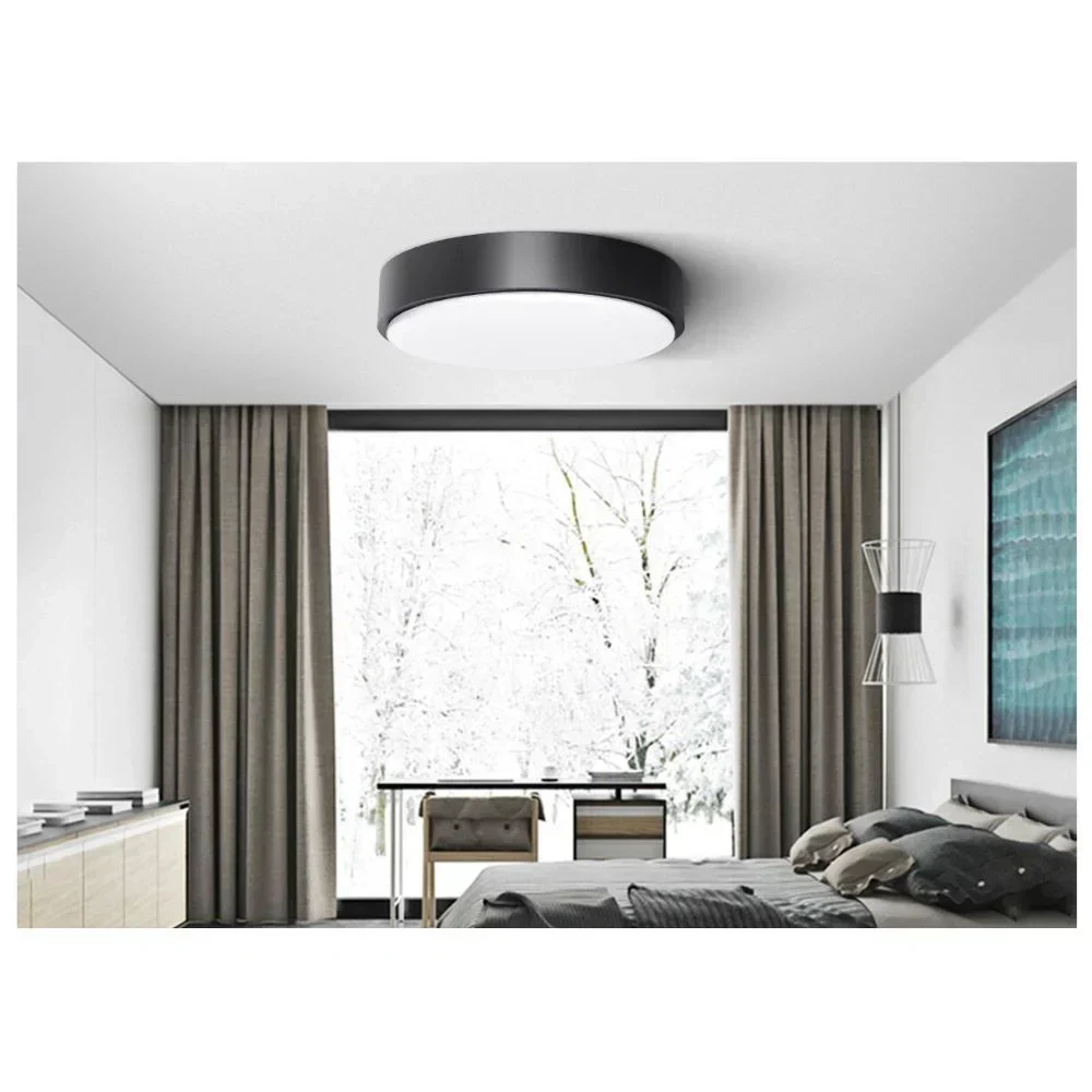 Πλαφονιέρα οροφής LED 12W Ø23cm μαύρο | G for Gadget