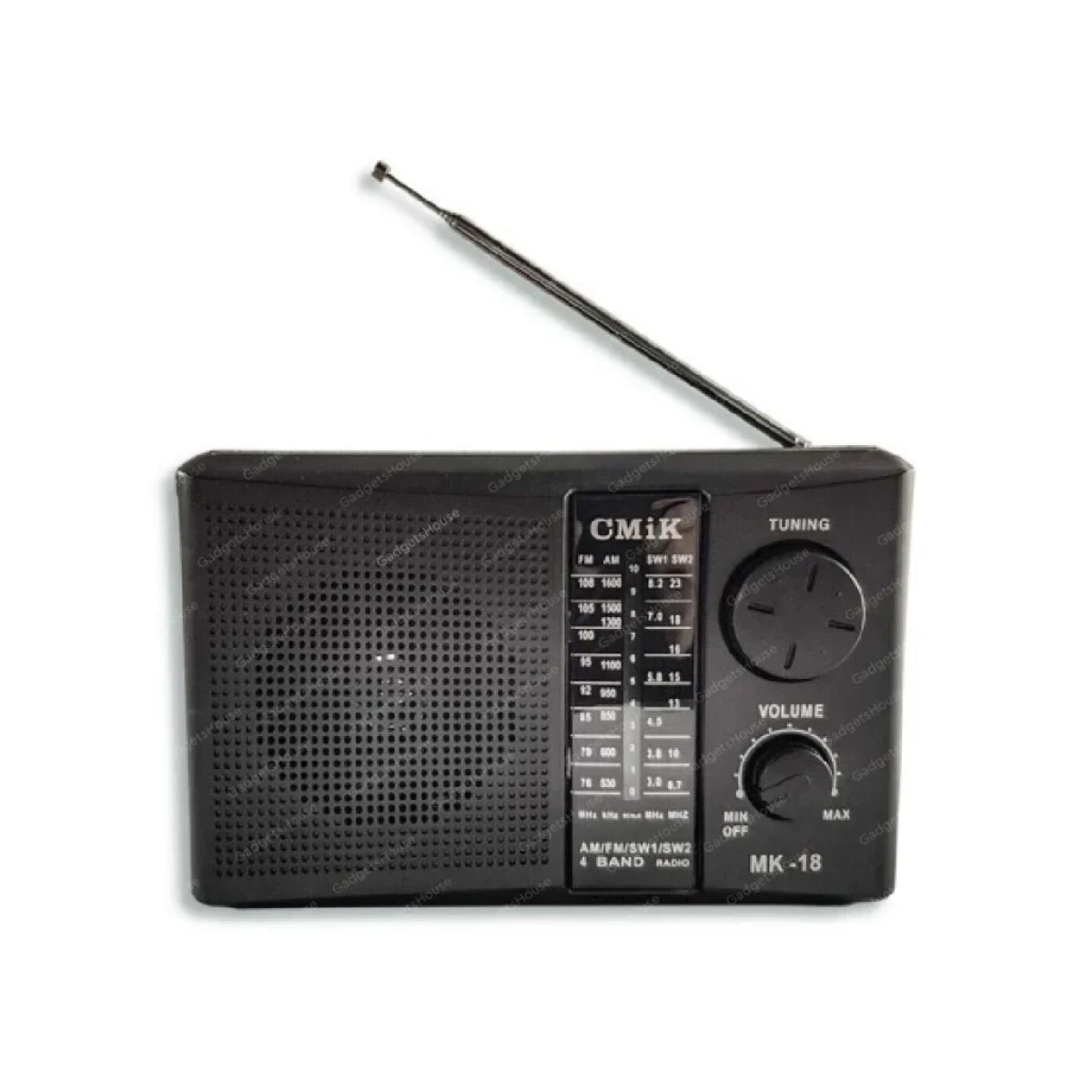CMiK MK-18BT Φορητό Ραδιόφωνο Pocket Size Μαύρο Αναλογικό | G for Gadget