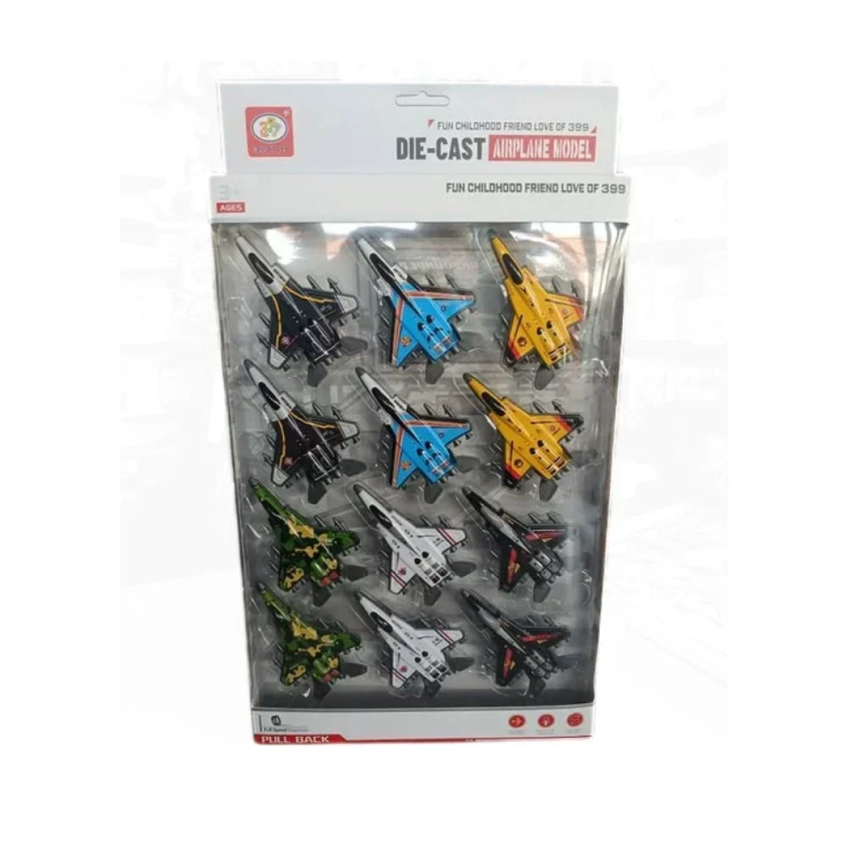 Μαχητικό Αεροπλάνο Die Cast 3+ Χρονών Σετ 12 τμχ | G for Gadget