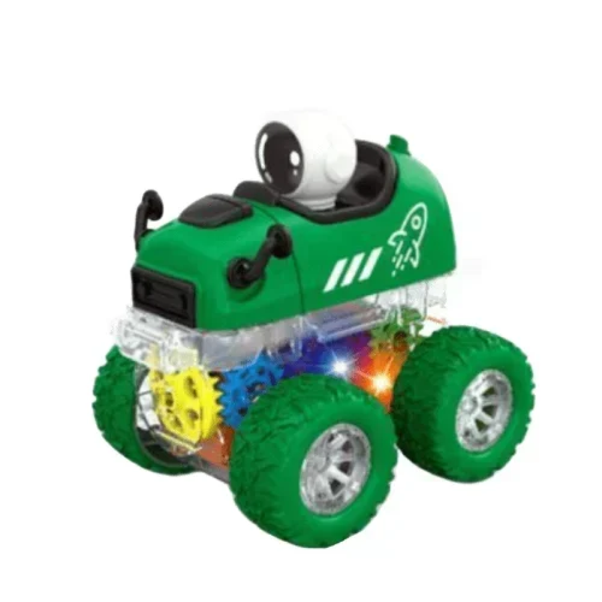 Παιδικό Pull Back Off-Road Αυτοκίνητο με Αστροναύτη YM-1117F Πράσινο ...