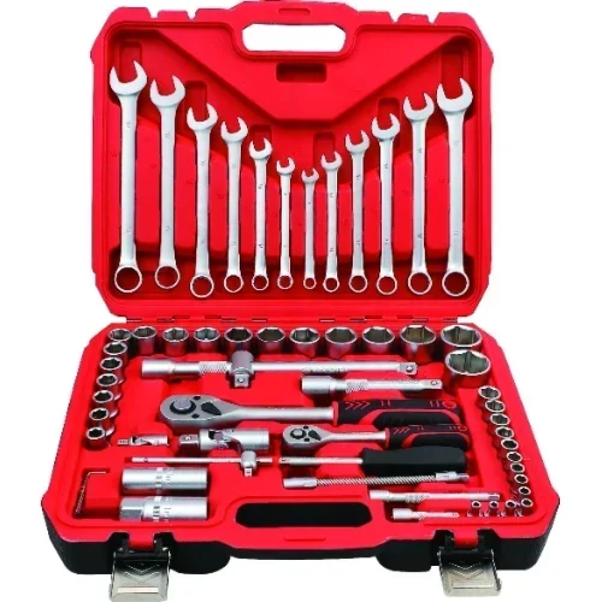 Σετ Καρυδάκια & Μύτες 61τμχ 1/4" 1/2" CrV/S2 σε κασετίνα μεταφοράς | G ...