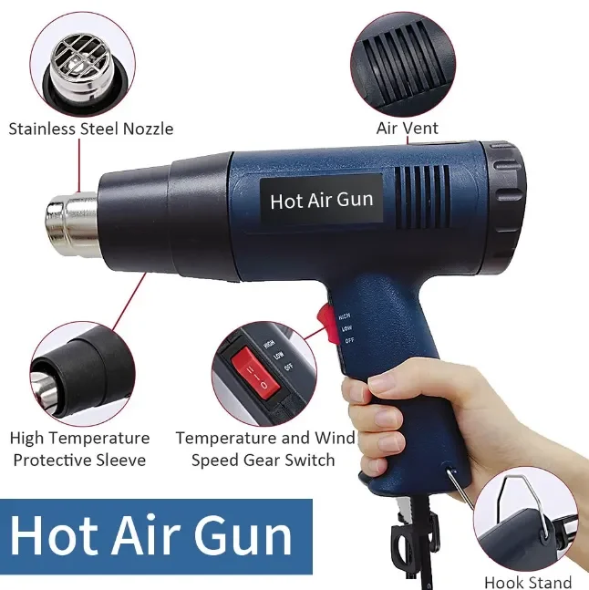Πιστόλι θερμού αέρα 2000W Heavy Duty High Performance | G for Gadget