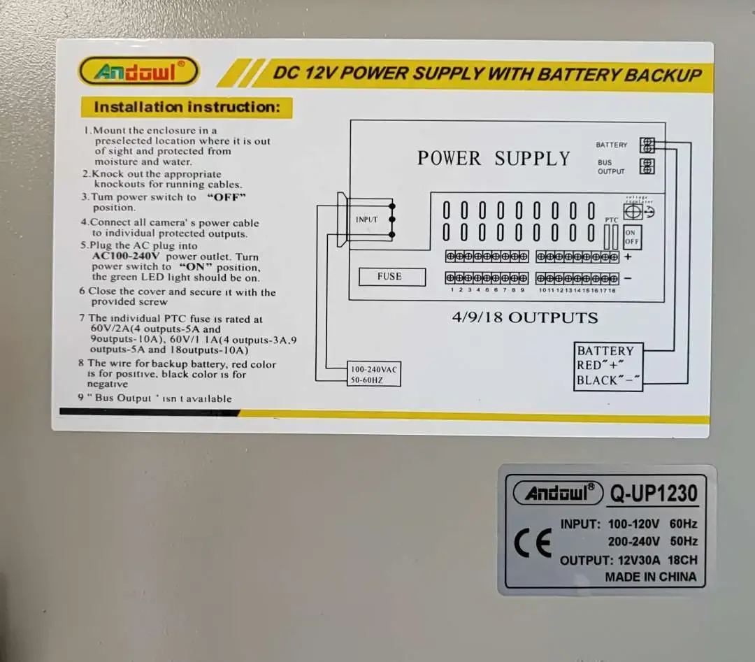 Andowl Power Inverter 12V/30A Q-UP1230 | G for Gadget