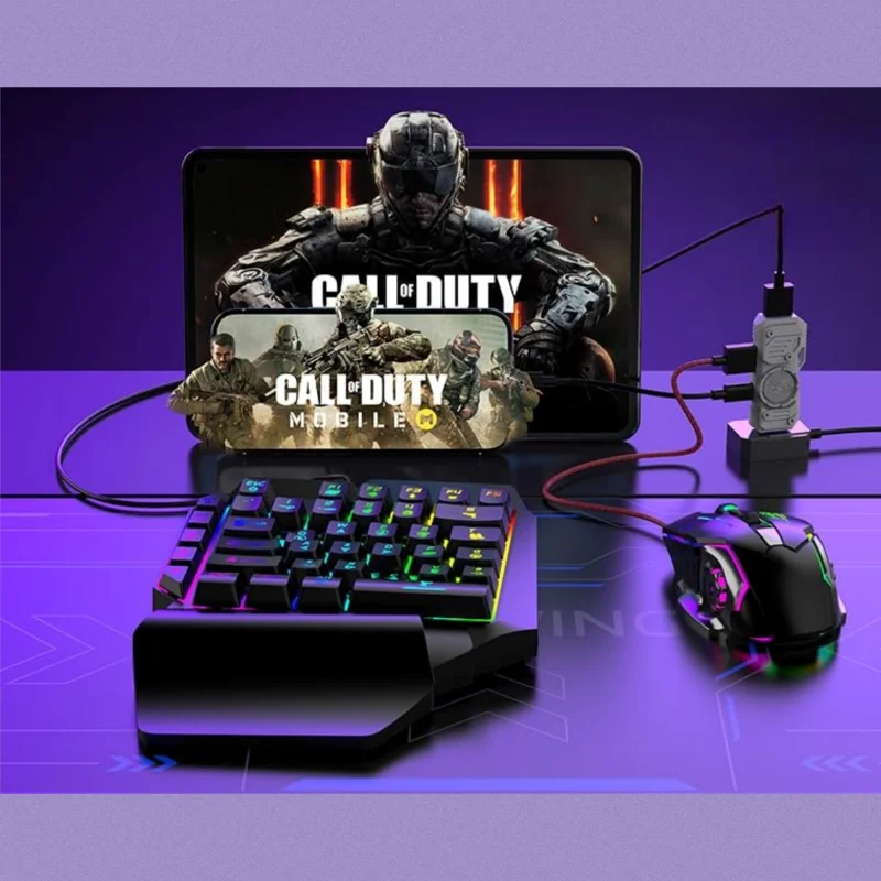 Gaming Set Κινητού με Πληκτρολόγιο και Ποντίκι Bluetooth RGB LED | G ...