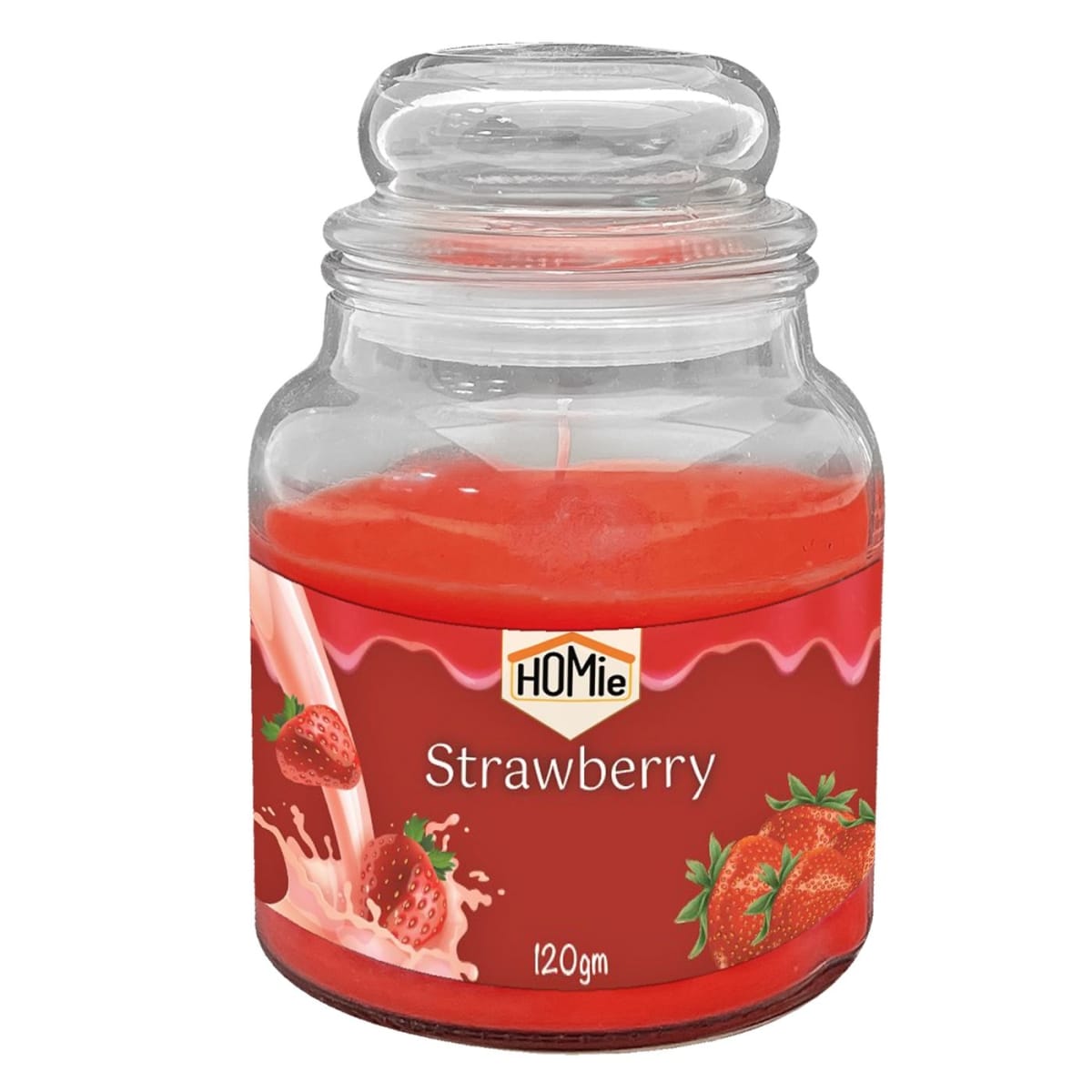 ΚΕΡΙ STRAWBERRY CREAM ΣΕ ΒΑΖΟ ΜΕ ΚΑΠΑΚΙ ΜΙΚΡΟ 25h 120gr net, 10x6,5cm ...