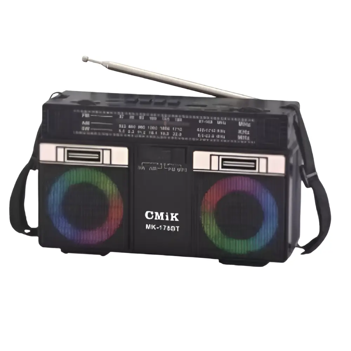 CMiK MK-1780T Ρετρό Φορητό Ραδιόφωνο Bluetooth με Φωτιζόμενα Ηχεία και ...
