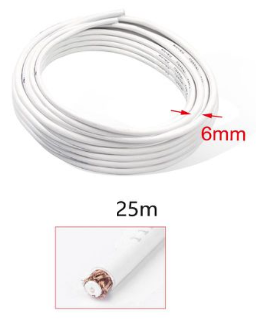 Καλώδιο Κεραίας Τηλεόρασης 25m F15 HDTV 3D 4K Kmt 2303845 Λευκό | G for ...