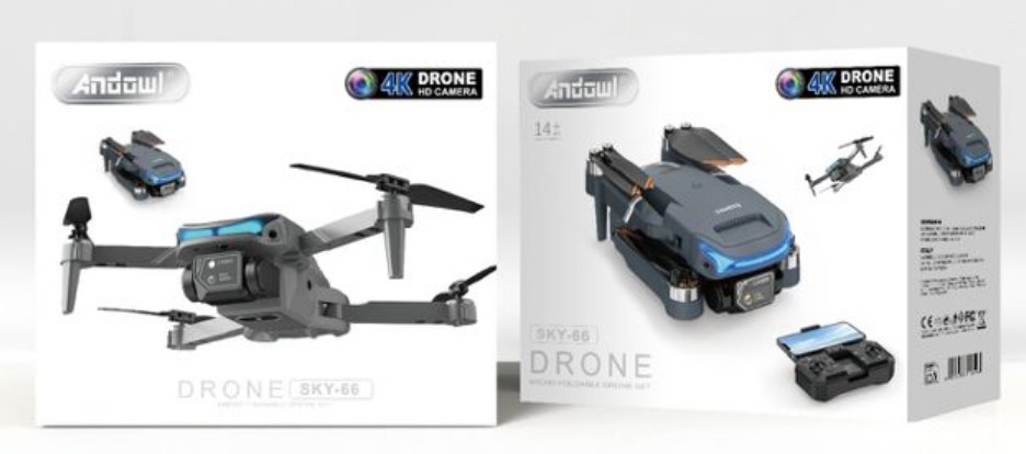 Andowl SKY-66 Drone 2.4GHz Με Κάμερα 4K Και Χειριστήριο | G for Gadget