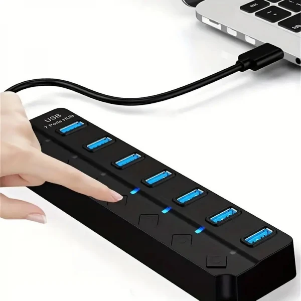 USB Hub 7 Θυρών 3.0 Με Διακόπτες ARRANGO AC49296 | G for Gadget