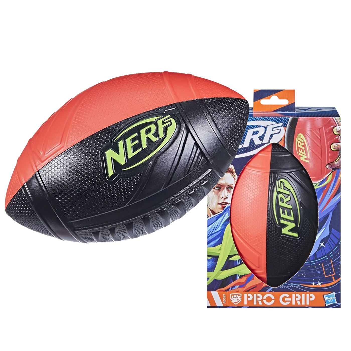Nerf Sports Μπάλα Pro Grip Football 22xØ14cm – Foam Μπάλα Ράγκμπι με ...