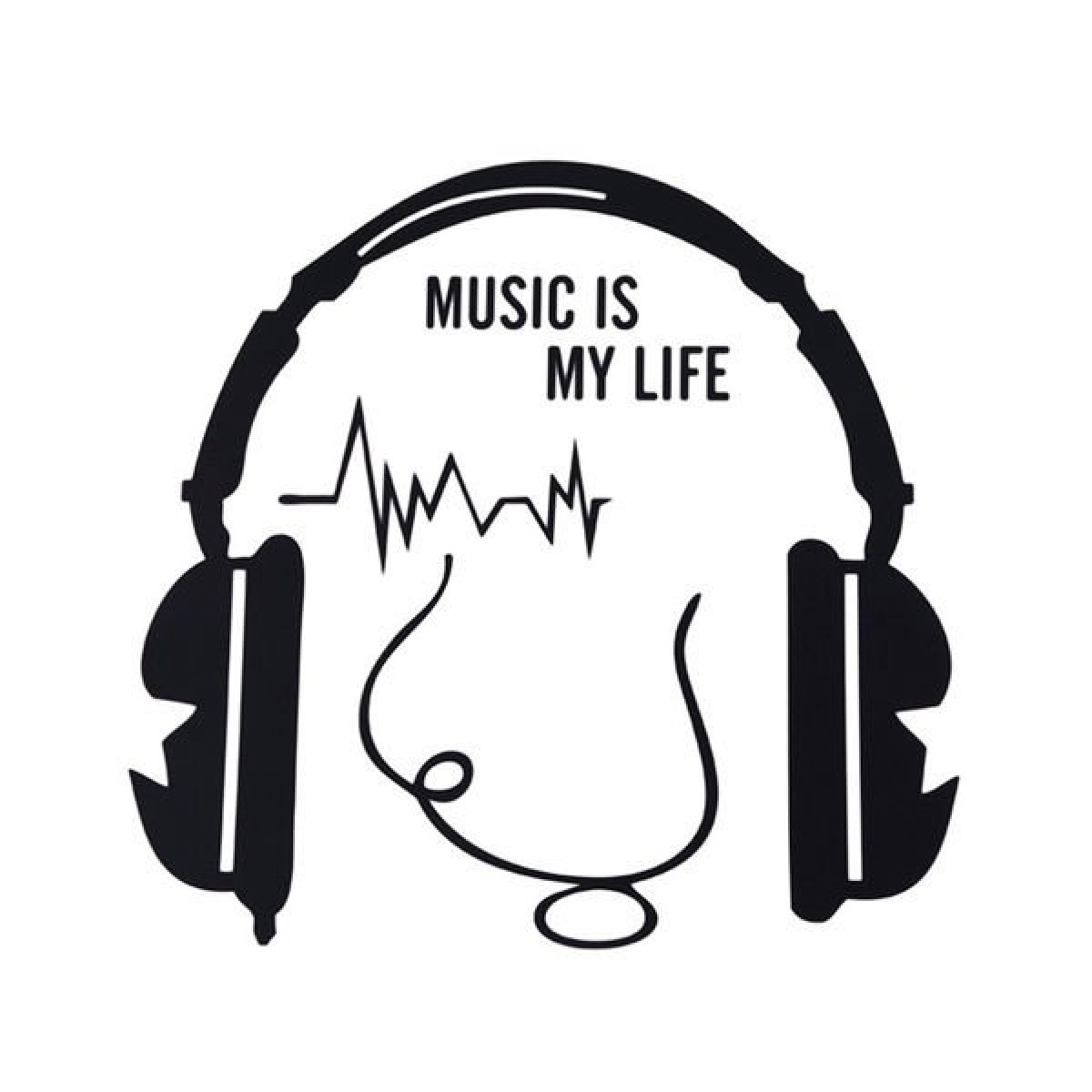 Gadget Master Αυτοκόλλητο MUSIC IS MY LIFE | G for Gadget