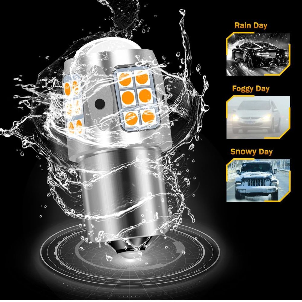 Λαμπτήρας LED 1157 BAY15D Switchback 30×SMD 3030 Λευκό / Πορτοκαλί 12V ...