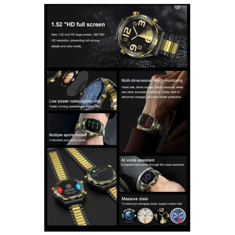 Λαμπάδα Z91 Pro Max Smartwatch 1.52'' Amoled - Μαύρο | G for Gadget